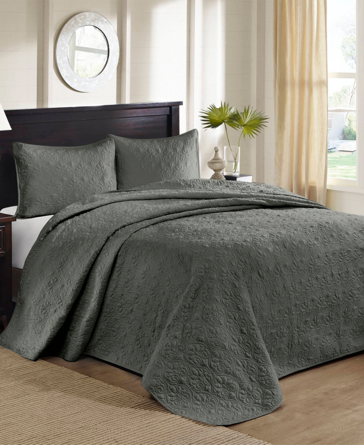 Click here for Madison Park Quebec Quilted 3-Pc. Bedspread Set  K... prices
