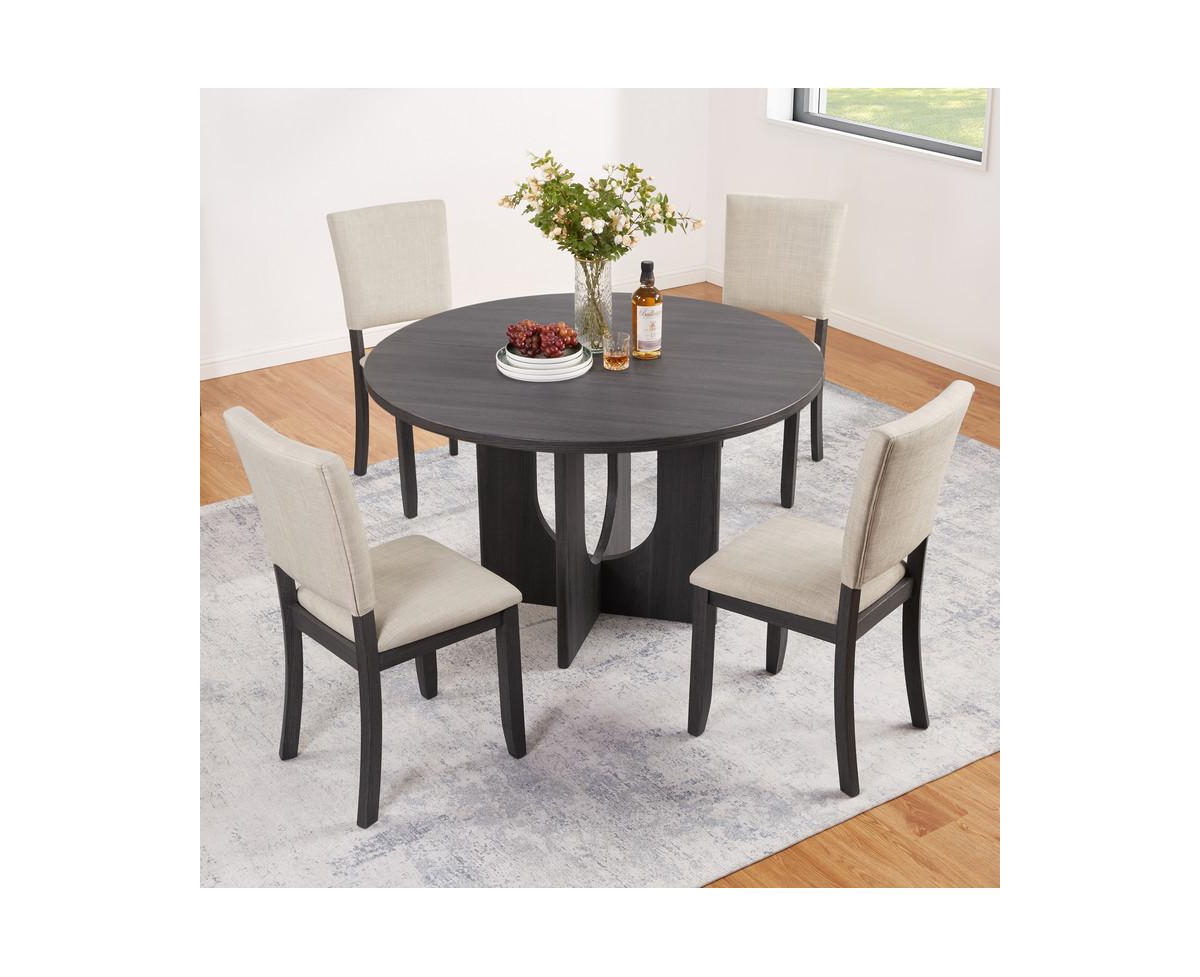 Click here for Casainc 5-Piece Round Dining Set with 47.3 Inch Ta... prices