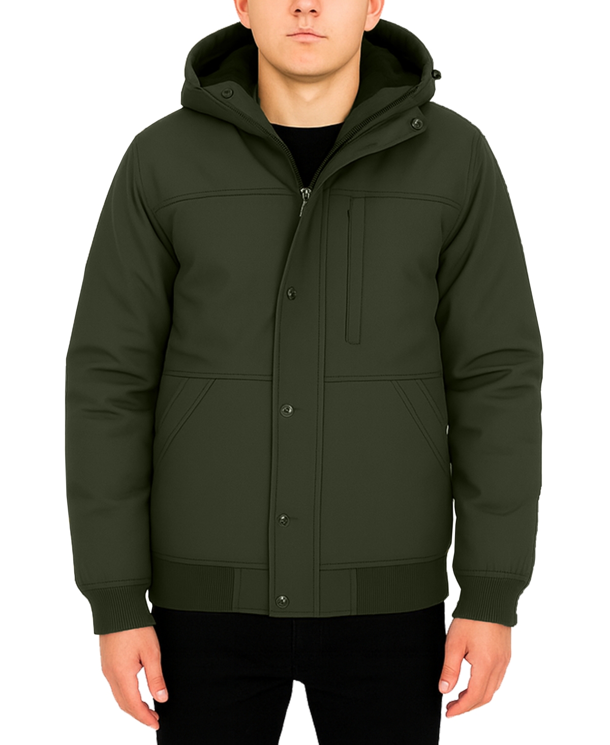 Click here for Spire By Galaxy Mens Full-Zipper Jacket - Olive prices