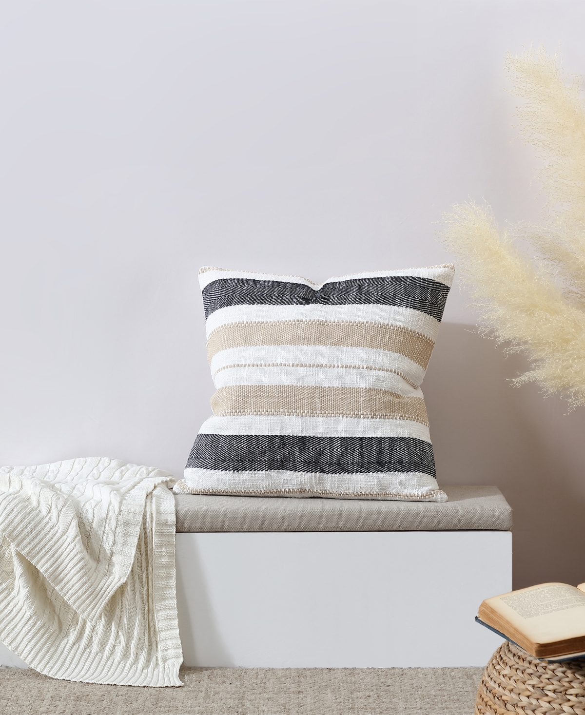 Click here for Tahari Home Farmhouse Stripe Decorative Pillow  20... prices