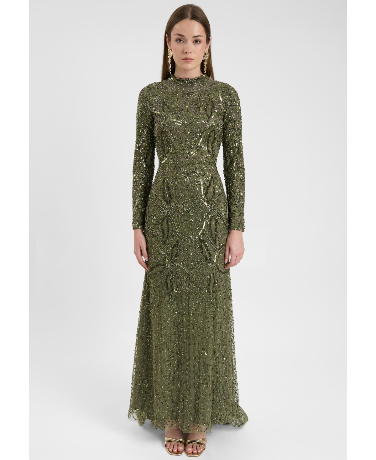 Click here for Maryisa Womens Modest Embellished Sequin Beaded Dr... prices