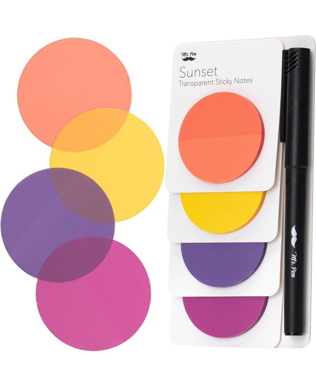 Click here for Mr. Pen Transparent Sticky Notes  200 Pcs  Sunset... prices