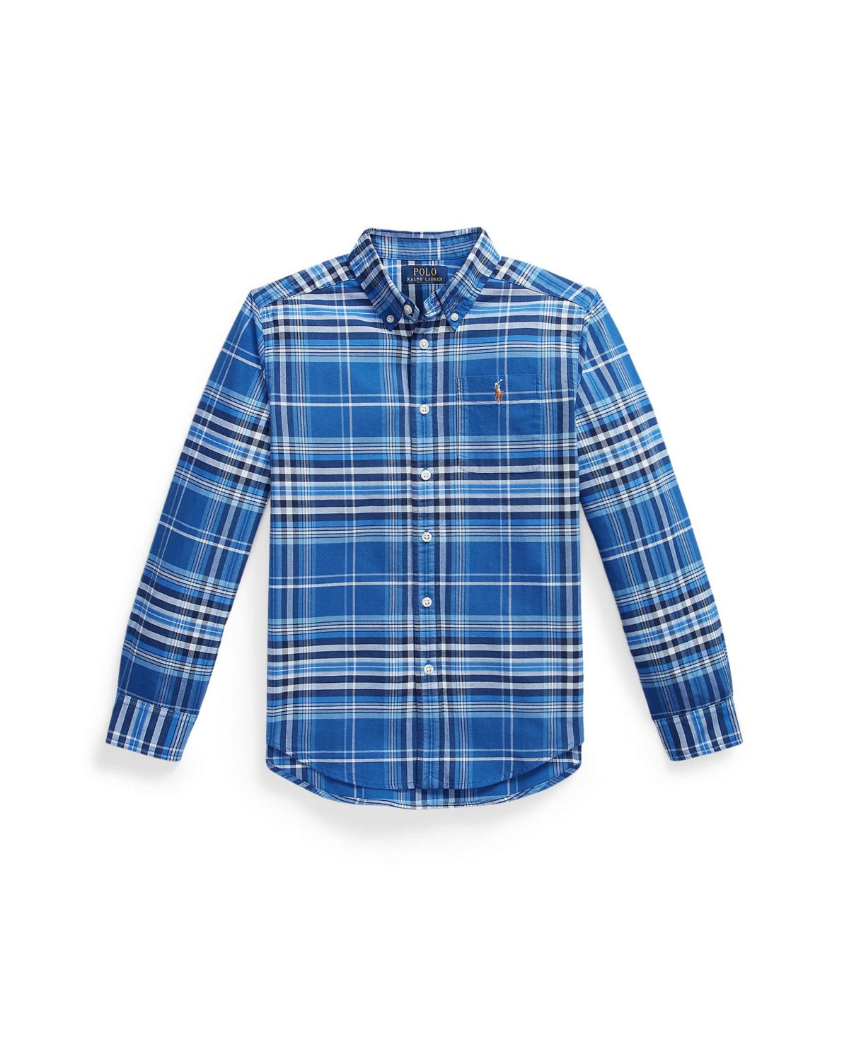 Click here for Polo Ralph Lauren Boys 8-20 Plaid Cotton Oxford Sh... prices