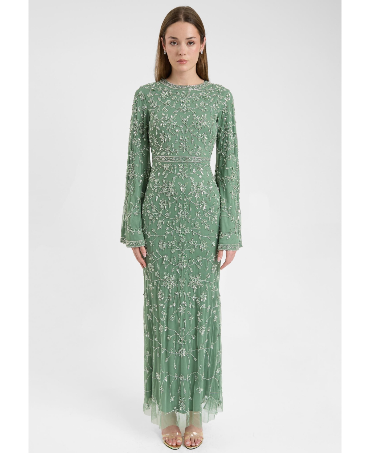 Click here for Maryisa Womens Modest Embellished Sequin Beaded Wi... prices