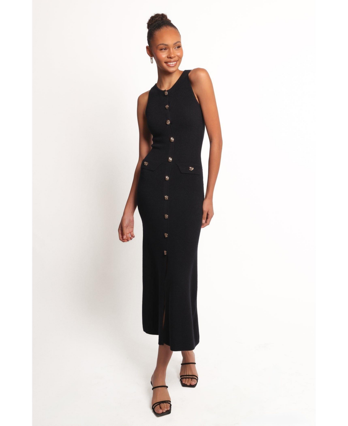 Click here for Petal and Pup Womens Aspen Button Up Knit Dress -... prices