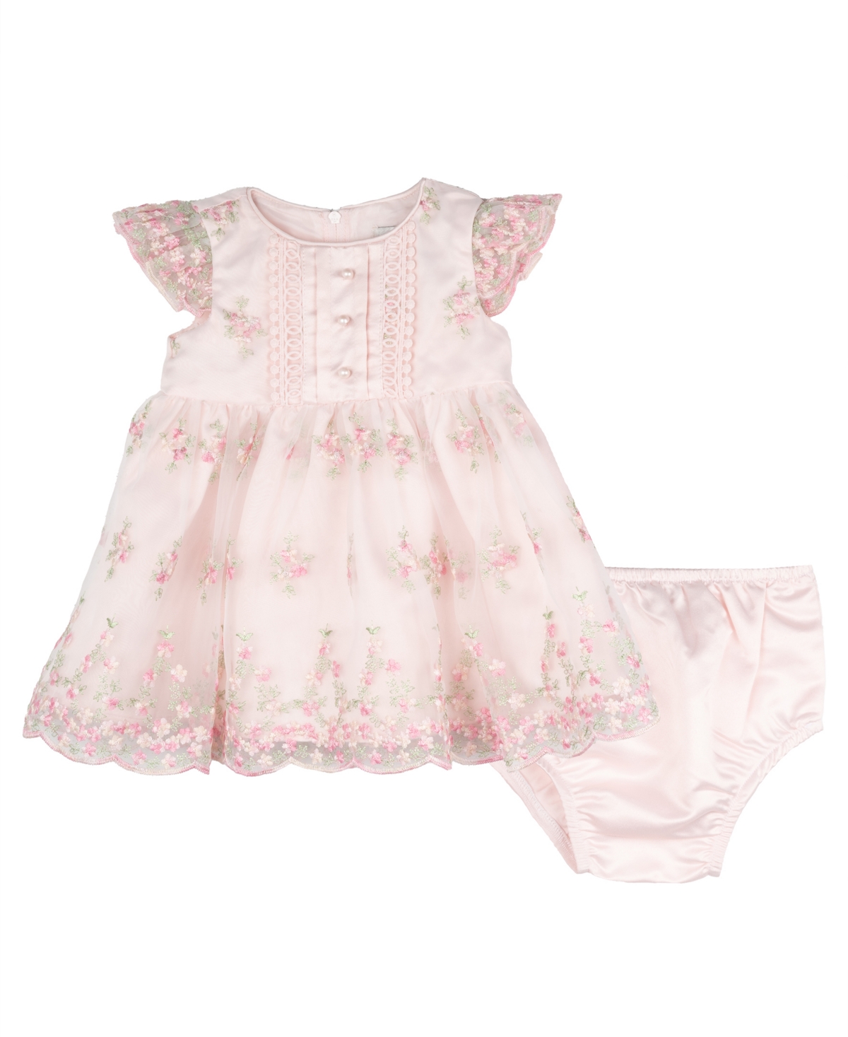 Click here for Rare Editions Baby Girls Floral Embroidered Dress... prices