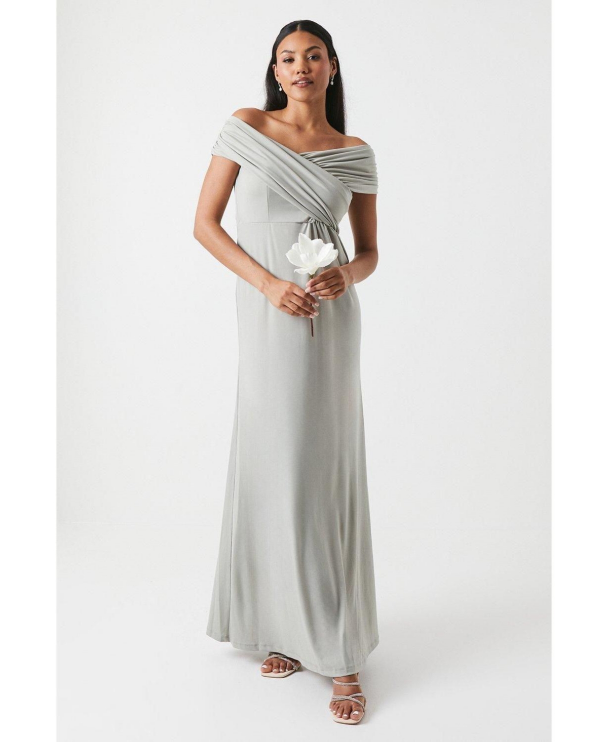 Click here for Coast Womens Bardot Ruched Jersey Bridesmaid Dress... prices