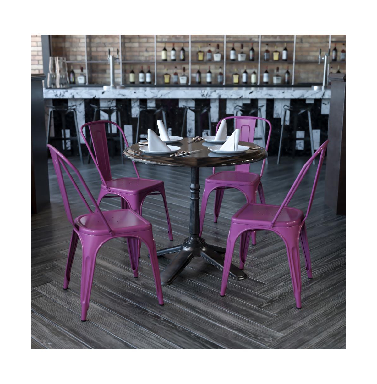 Click here for Emma+Oliver Commercial Grade 4 Pack Metal Indoor-O... prices