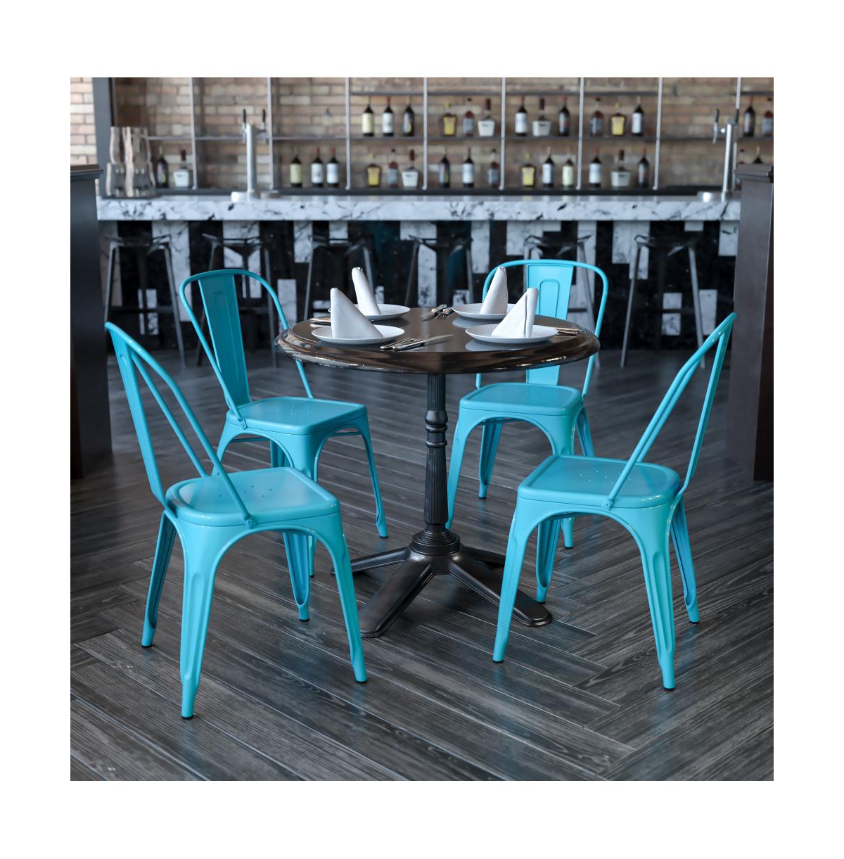 Click here for Emma+Oliver Commercial Grade 4 Pack Metal Indoor-O... prices