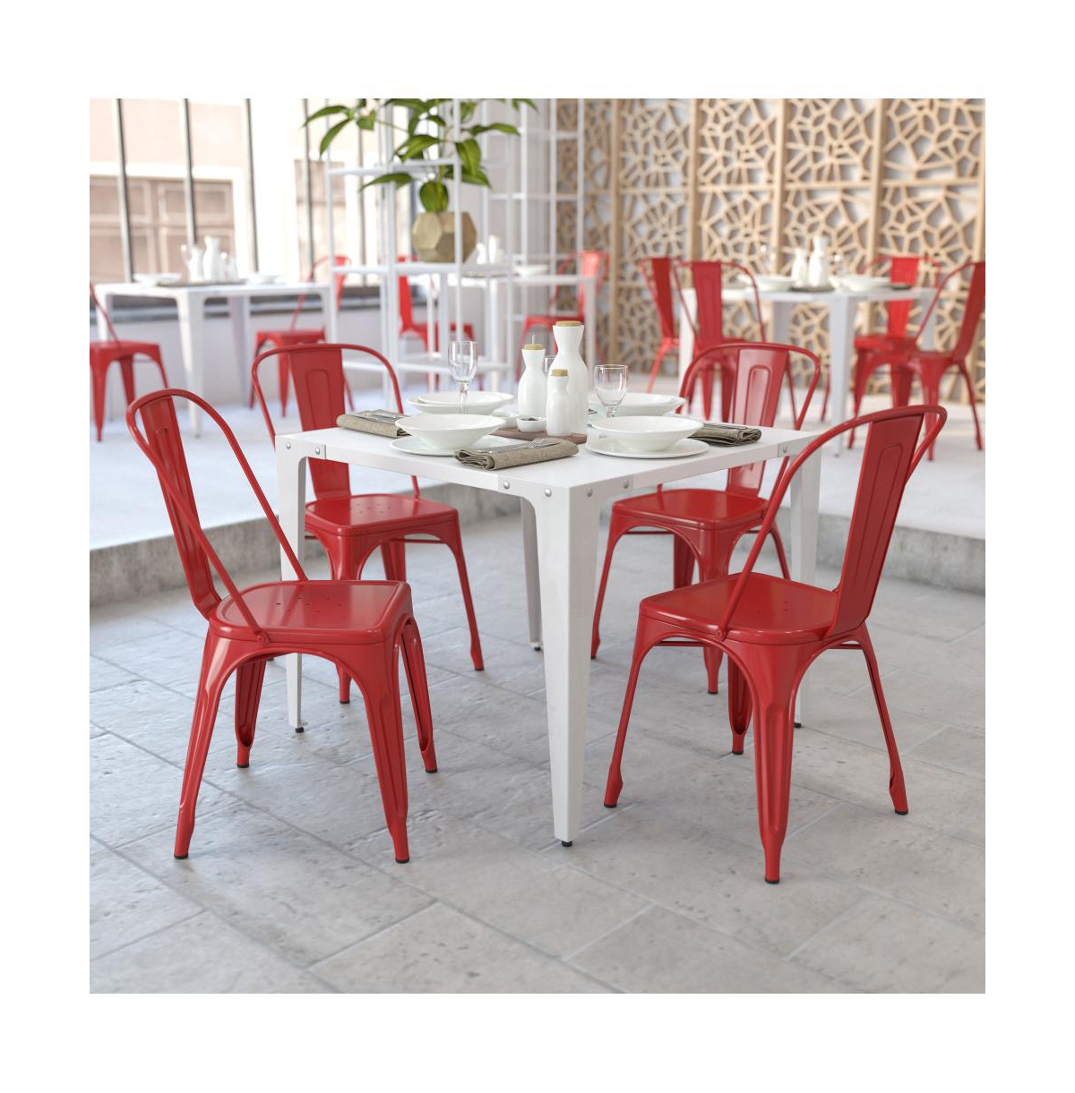 Click here for Emma+Oliver Commercial Grade 4 Pack Metal Indoor-O... prices