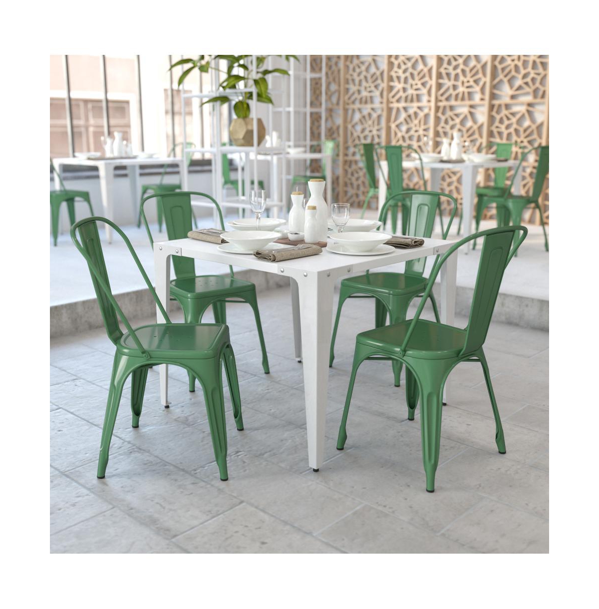 Click here for Emma+Oliver Commercial Grade 4 Pack Metal Indoor-O... prices