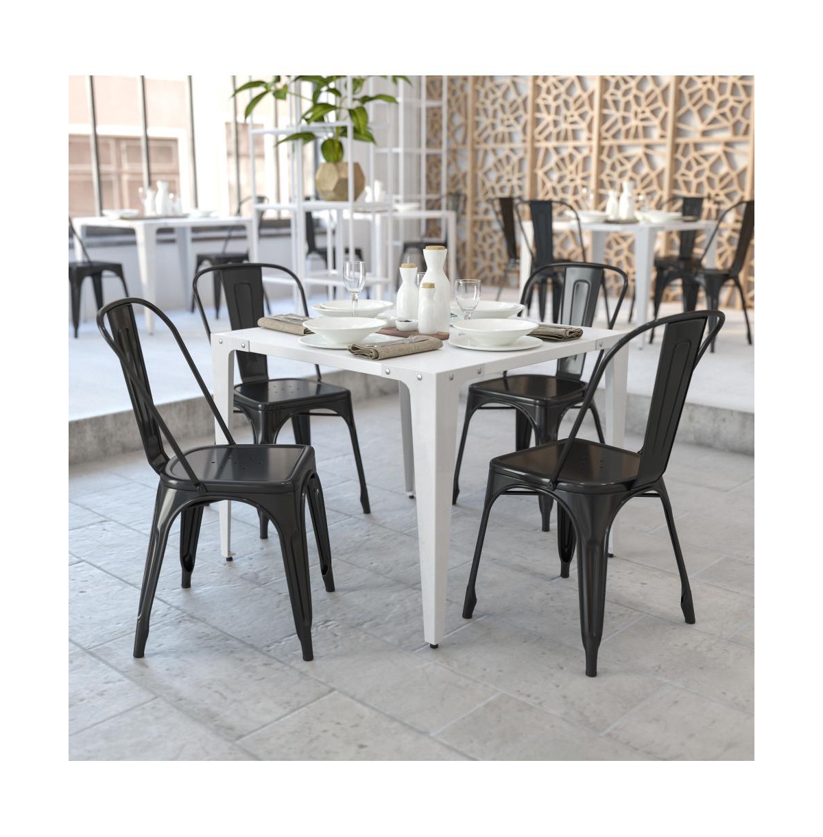 Click here for Emma+Oliver Commercial Grade 4 Pack Metal Indoor-O... prices