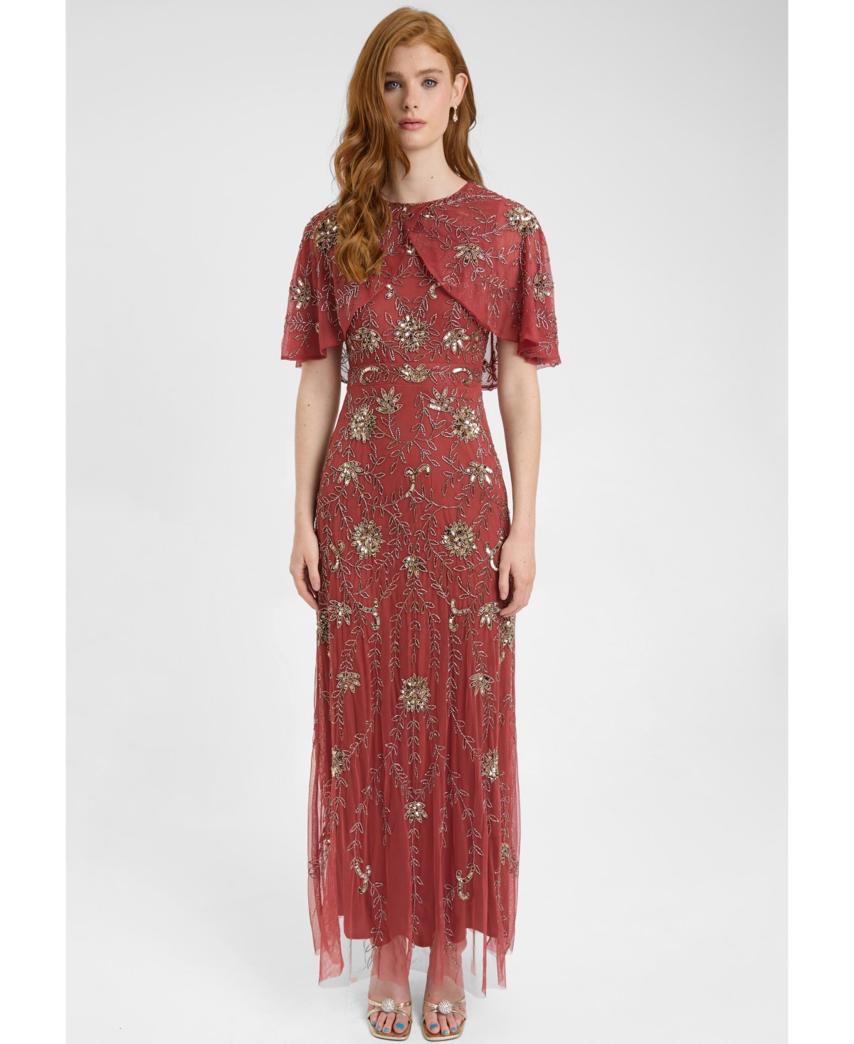 Click here for Beauut Womens Embellished Sequin Beaded Maxi Dress... prices