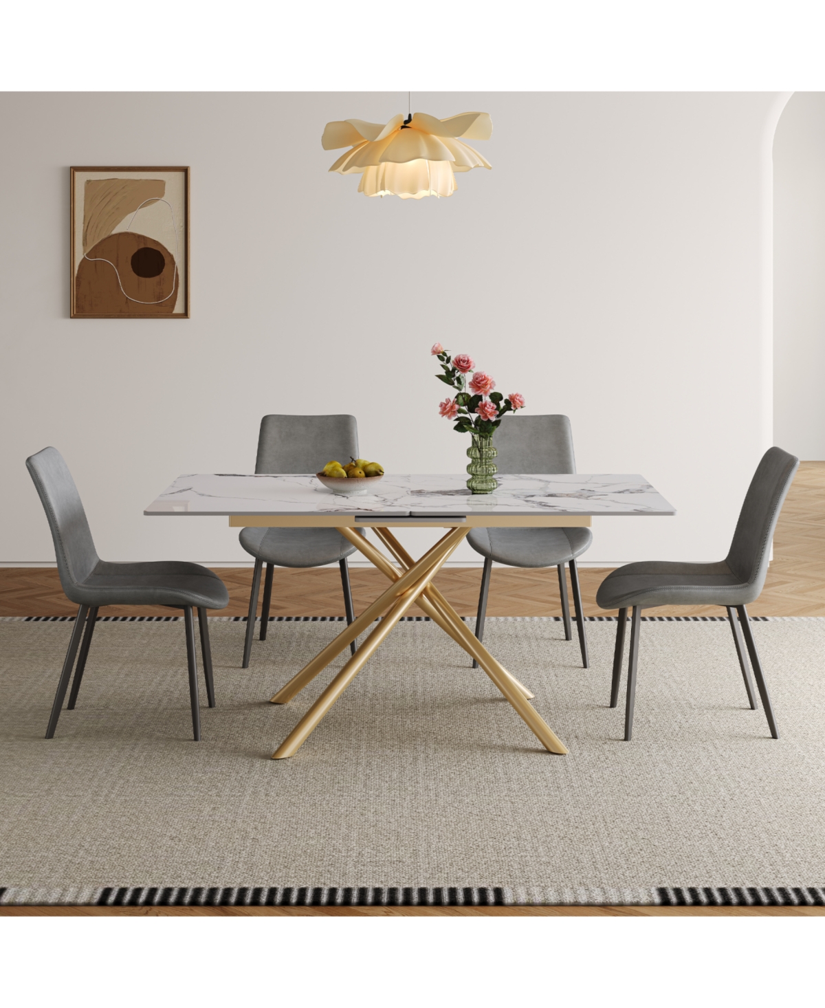 Click here for Streamdale Furniture Modern Expandable Dining Tabl... prices