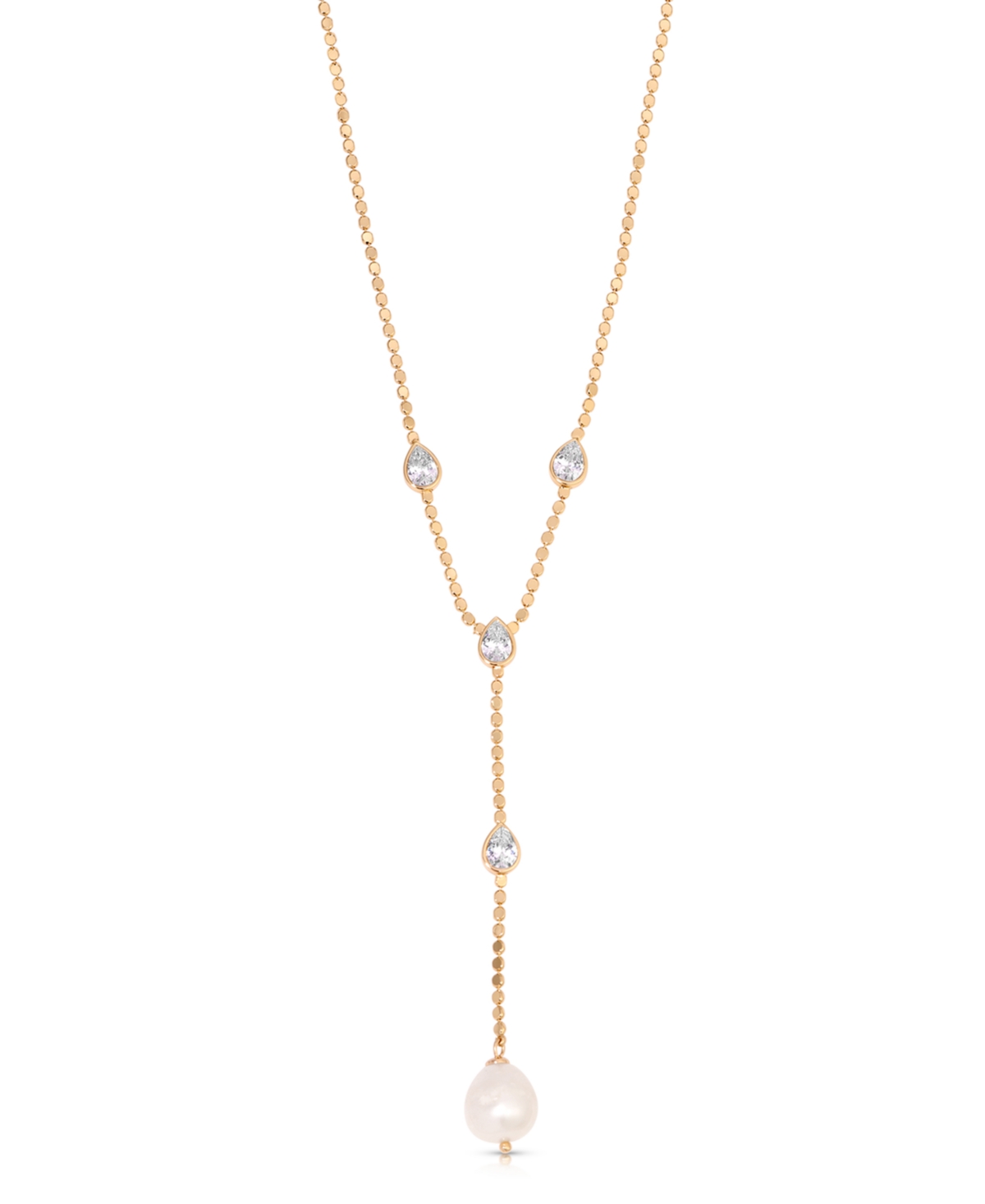 Click here for Ettika Dripping Crystal Lariat Necklaces - Gold prices