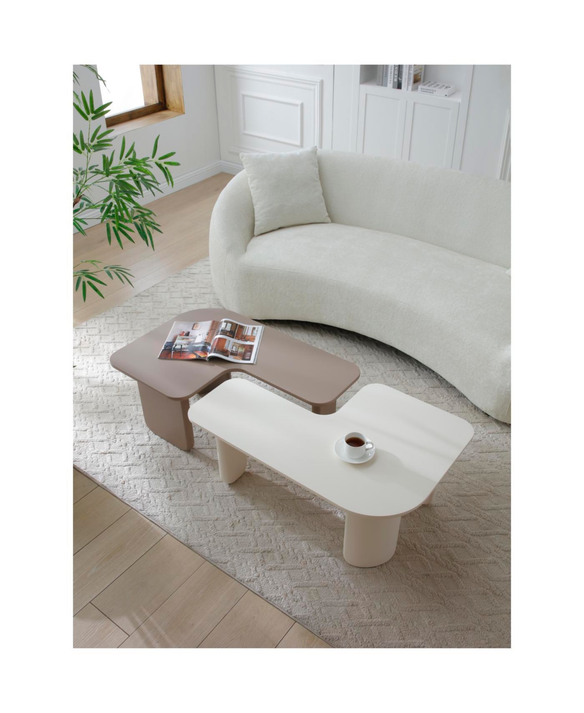 Click here for Streamdale Furniture 2 Pcs Modern Modular Coffee T... prices