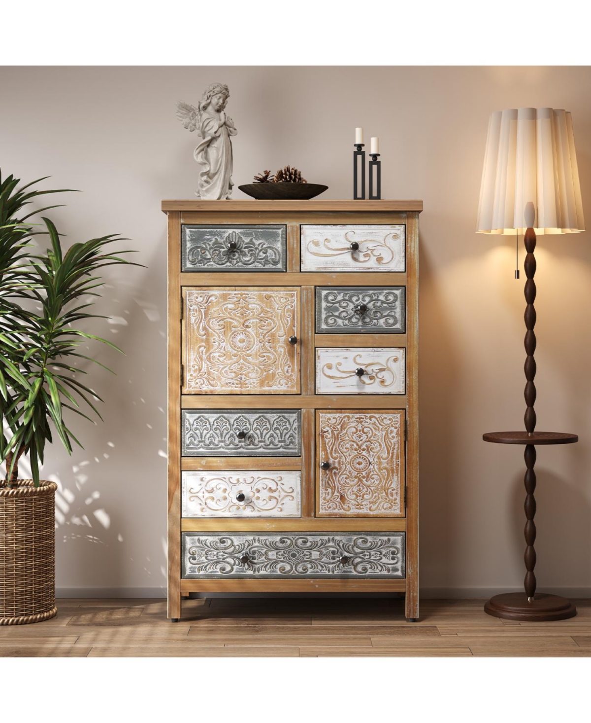 Click here for Streamdale Furniture Vintage Tall Wooden Accent Ca... prices