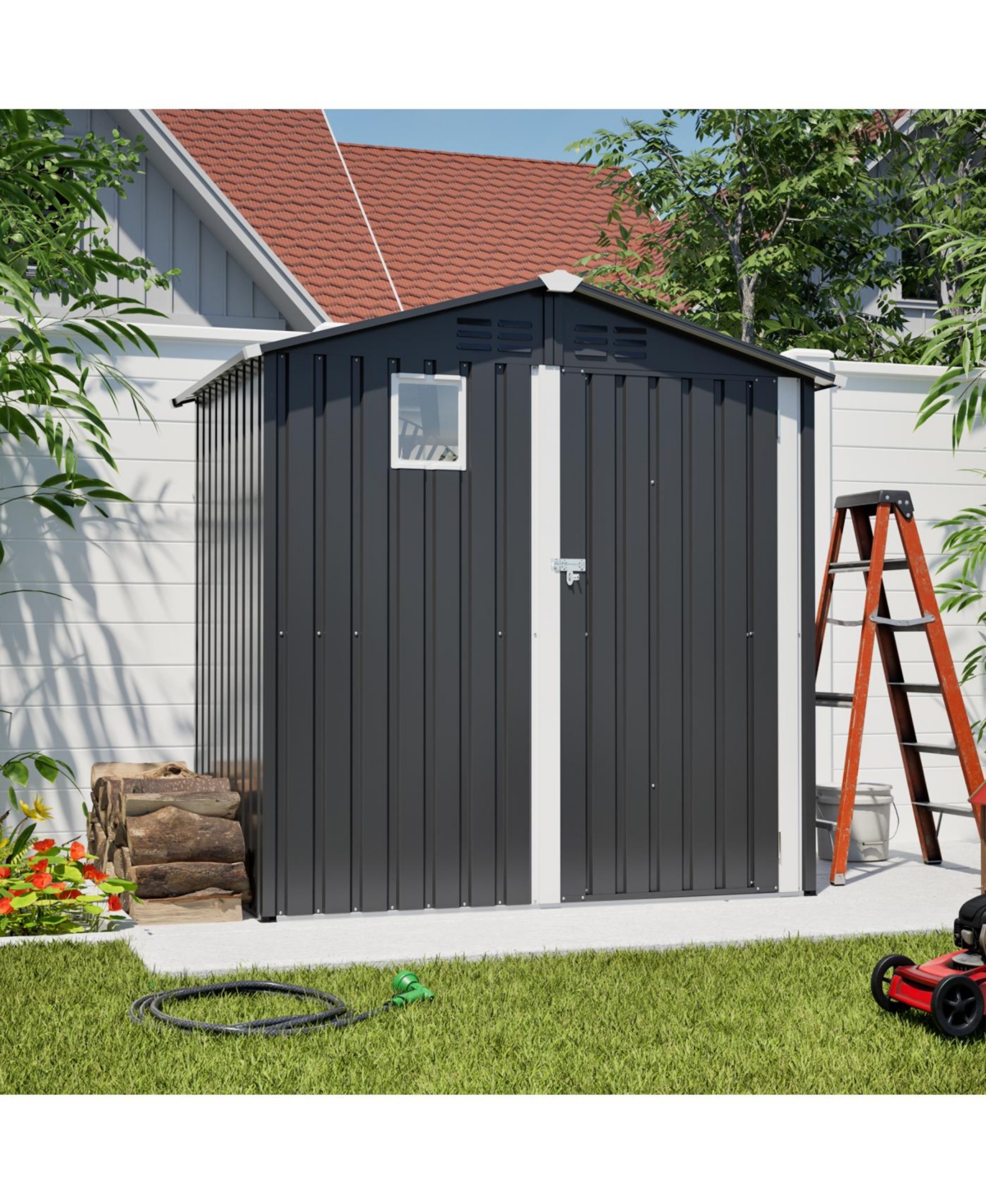 Click here for Streamdale Furniture Streamdale Metal Outdoor Stor... prices