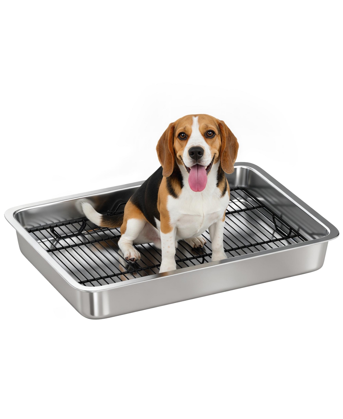 Click here for PawHut Dog Potty Tray Stainless Steel  Dog Trainin... prices