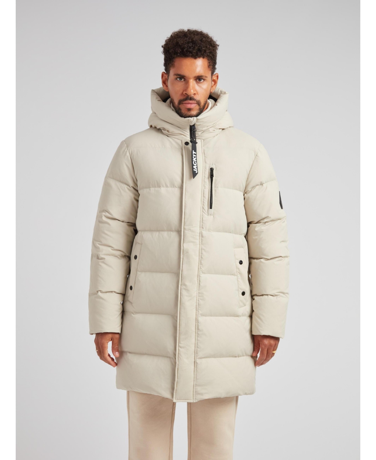 Click here for JACK1T Mens Nomad Long Sleeve Parka Jacket - Stone prices