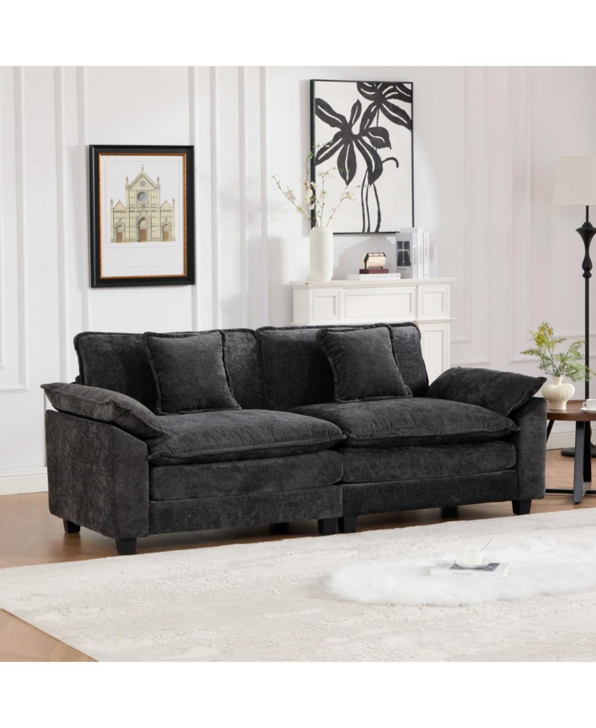 Click here for Streamdale Cloud Couch: Ultimate Comfort Chenille... prices