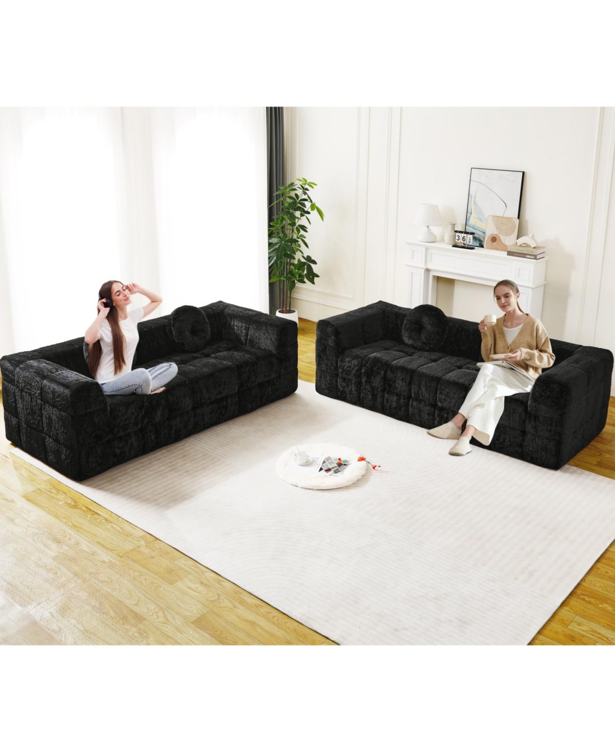 Click here for Streamdale Furniture Modern Boneless Couch with Tw... prices