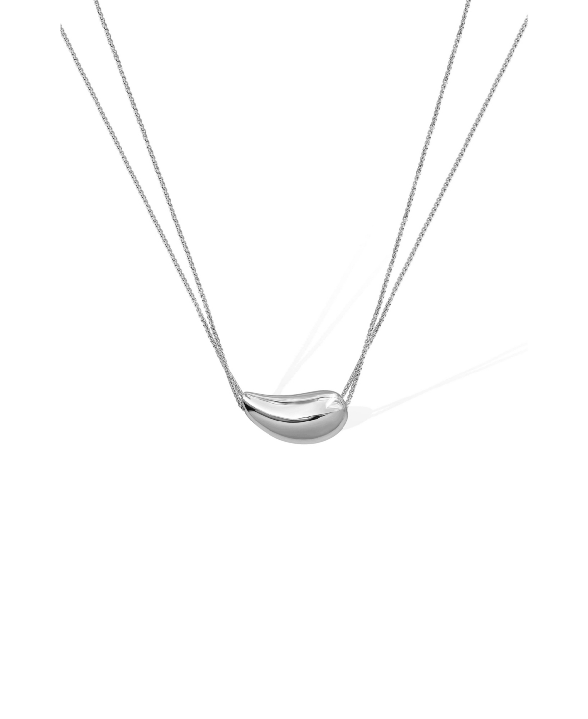 Click here for Retro Chic Drop Necklace - Silver prices
