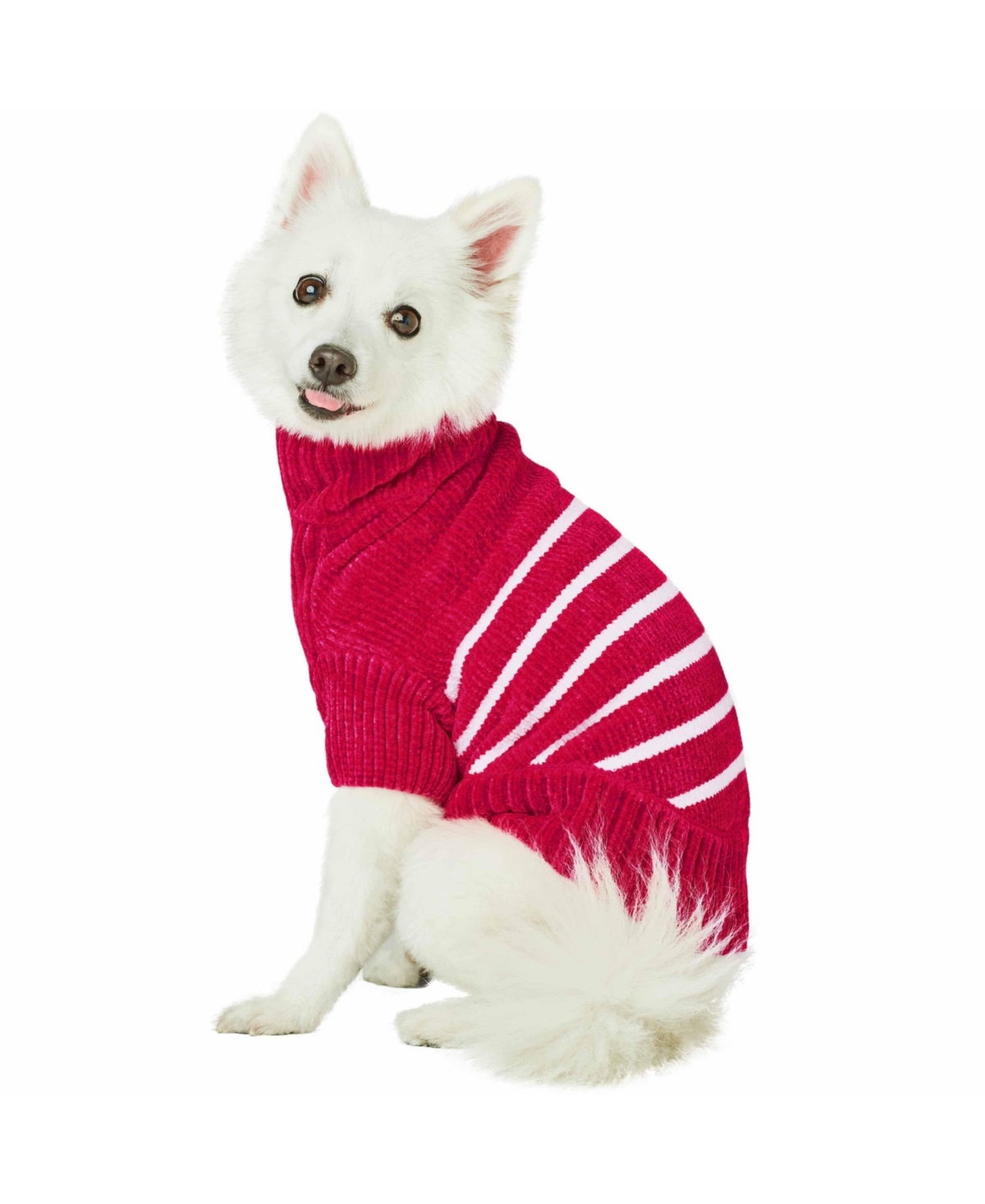 Click here for Blueberry Pet Ultra-soft Chenille Classy Striped T... prices