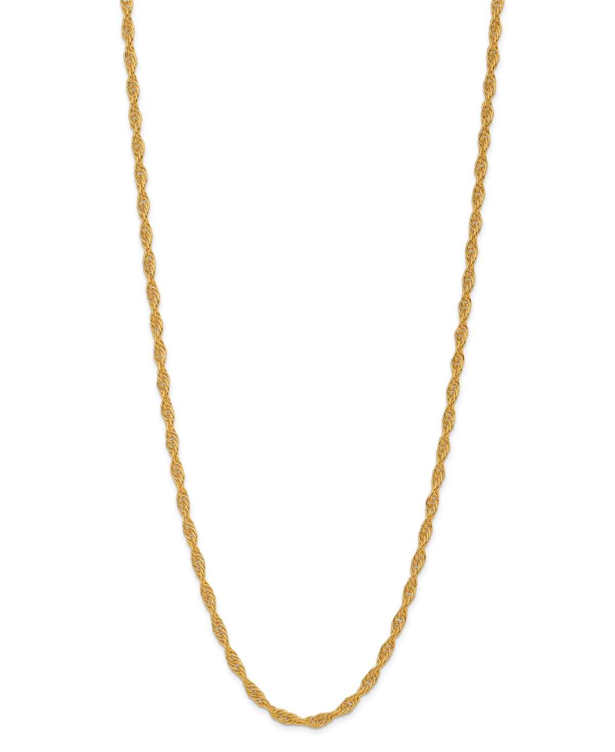 Click here for Macys Rope Chain Necklace in 24K Yellow Gold - Yel... prices