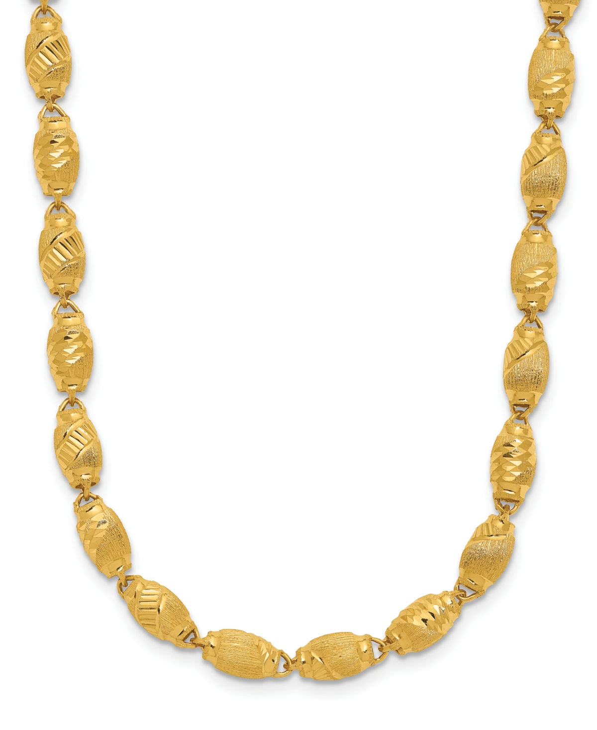 Click here for Macys Beaded Chain Necklace in 24K Yellow Gold - Y... prices