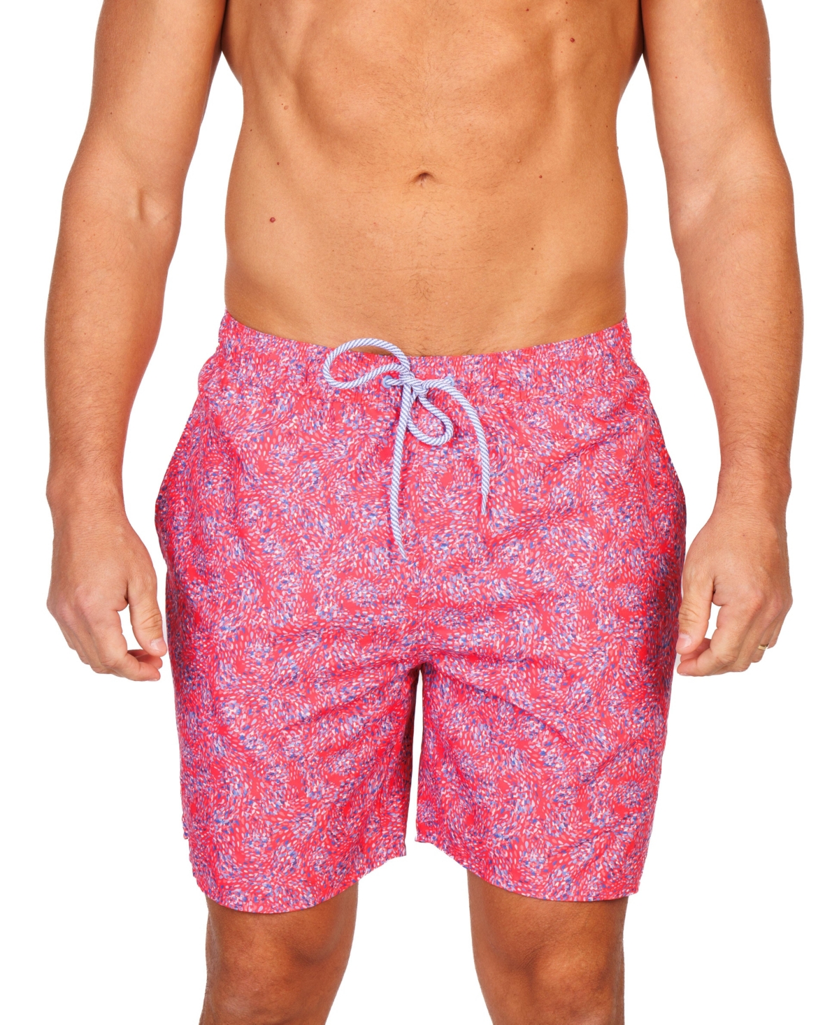 Click here for TailorByrd Mens Multi Abstract Swim Shorts. - Fuch... prices