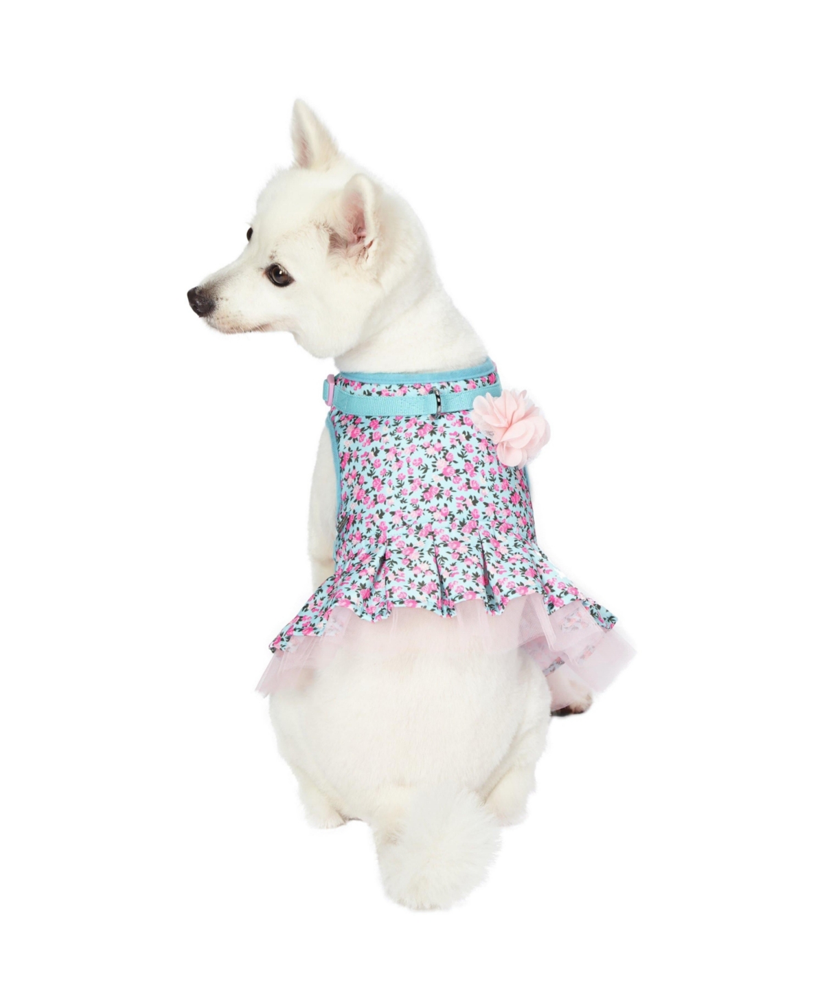 Click here for Blueberry Pet Made Well Floral Print Dog Dress Har... prices