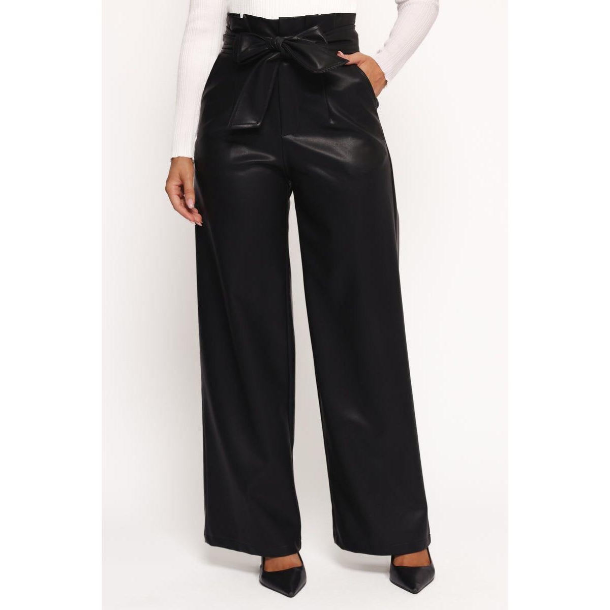 Click here for Petal and Pup Womens Kieran Faux Leather Pant - Bl... prices