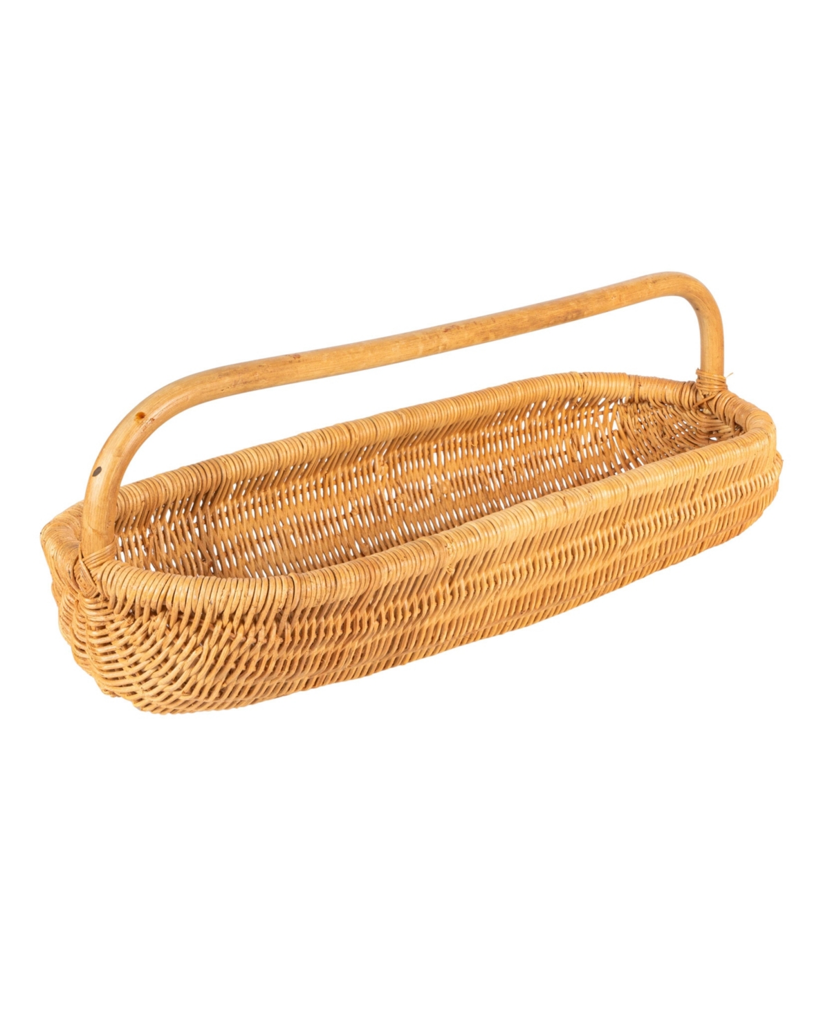 Click here for Storied Home Hand-Woven Rattan Basket with Handle... prices