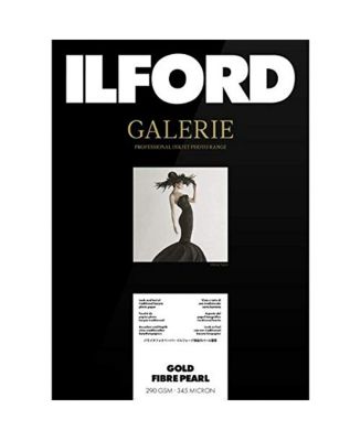 Ilford GALERIE Gold Fibre Pearl Inkjet Photo Paper, 290 gsm, 6x4", 50 ...