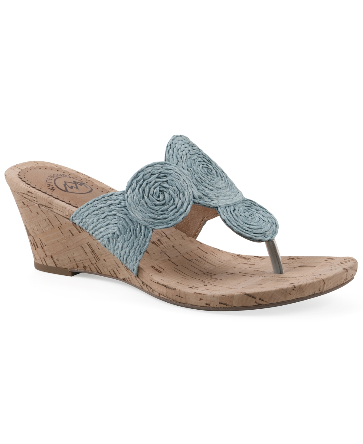 Click here for White Mountain Womens Affogato Wedge Sandals - Sky... prices