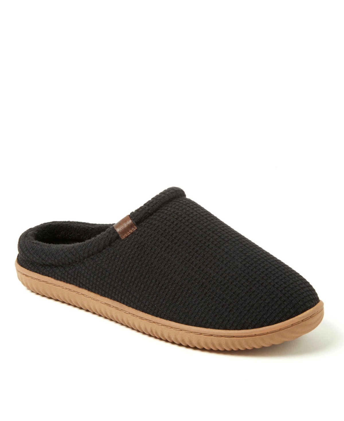 Click here for Dearfoams Mens Case Casual Clog Slipper - Black prices