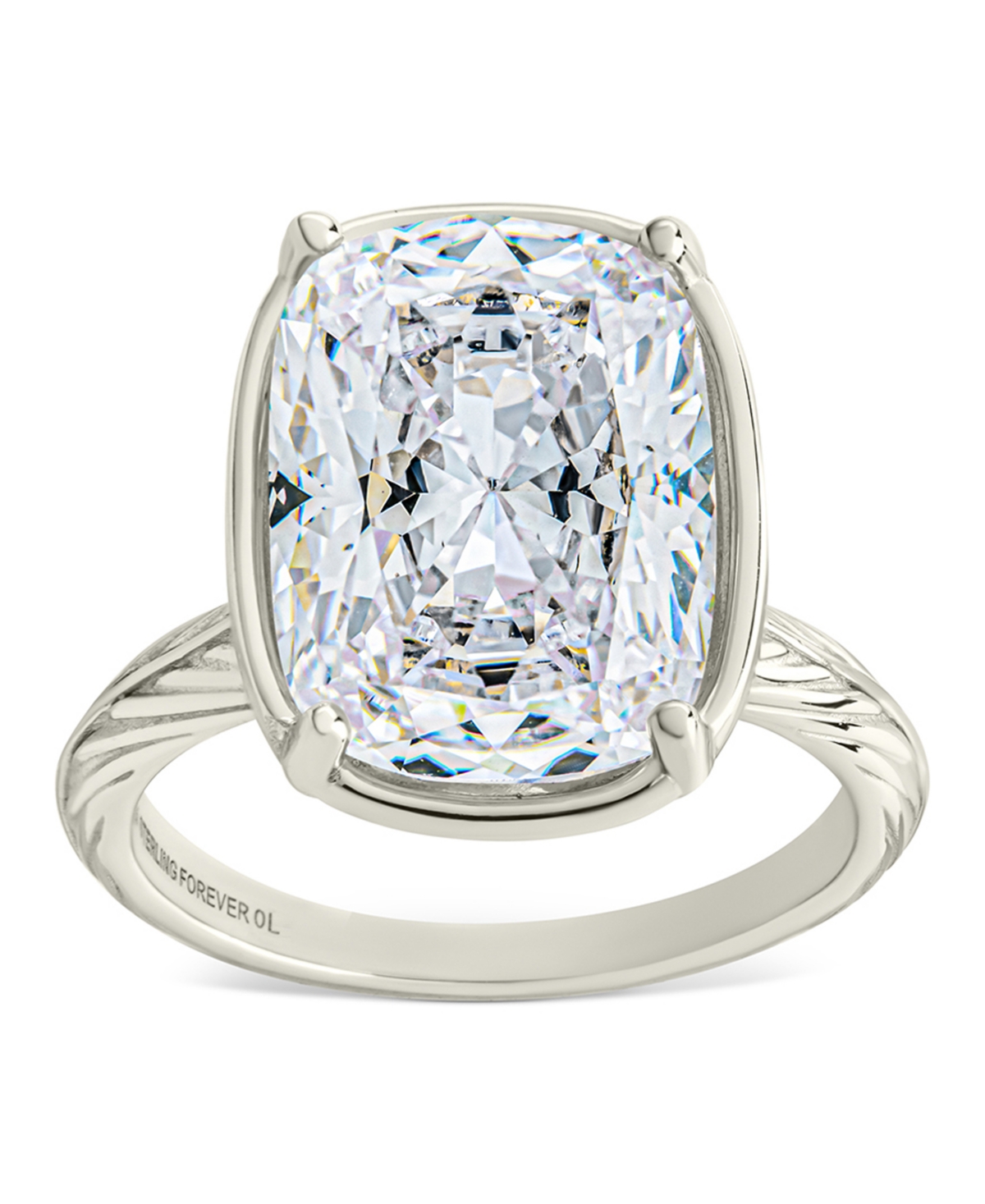 Click here for Sterling Forever Elongated Clear Cubic Zirconia Co... prices