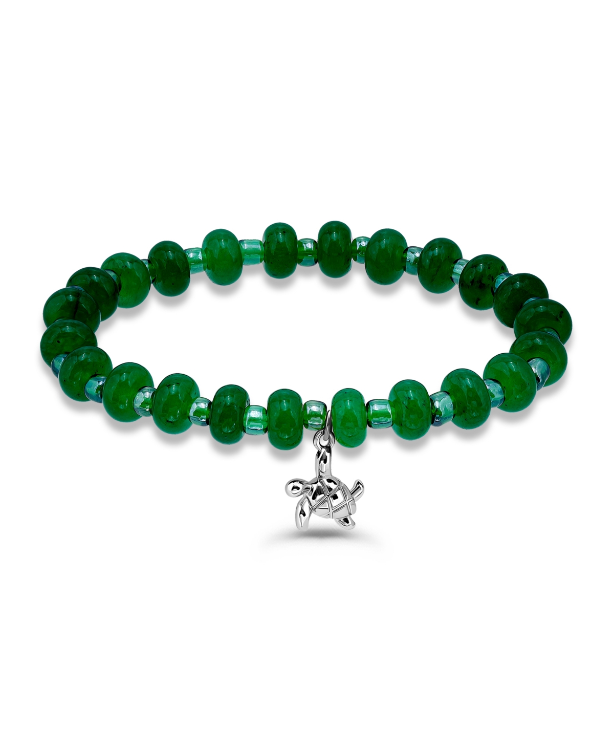 Click here for Macys Green Agate Rondelle and Turtle Drop Beaded... prices