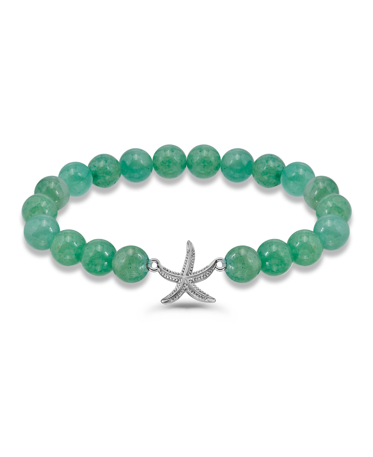 Click here for Macys Aventurine Beads and Starfish Charm Silver P... prices
