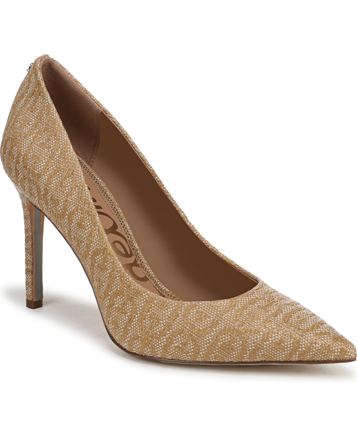 Click here for Sam Edelman Womens Hazel Pumps - Sand Faux Raffia prices