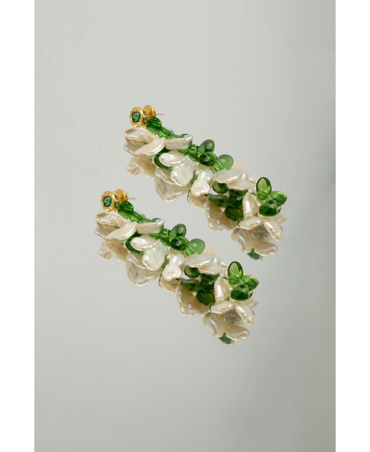 Click here for Classicharms Midori Pearl Petal & Peridot Tassel E... prices
