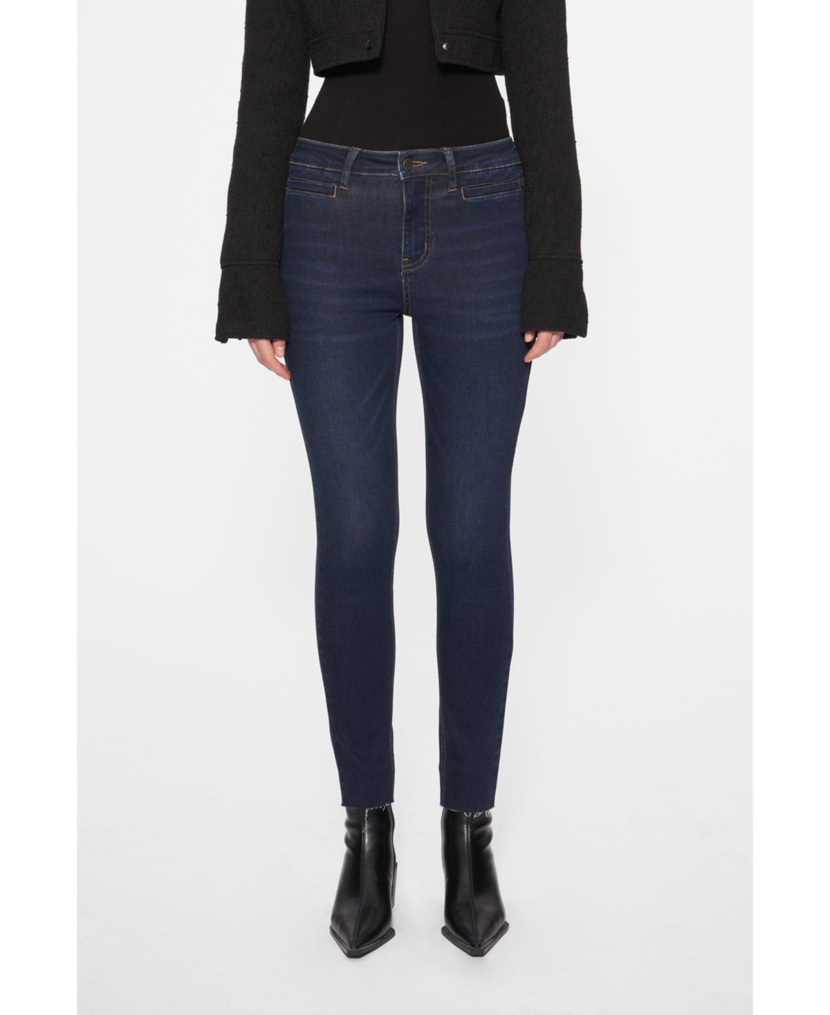 Click here for Bayeas Womens Yoyo Mid Rise Skinny Jeans - Dark in... prices