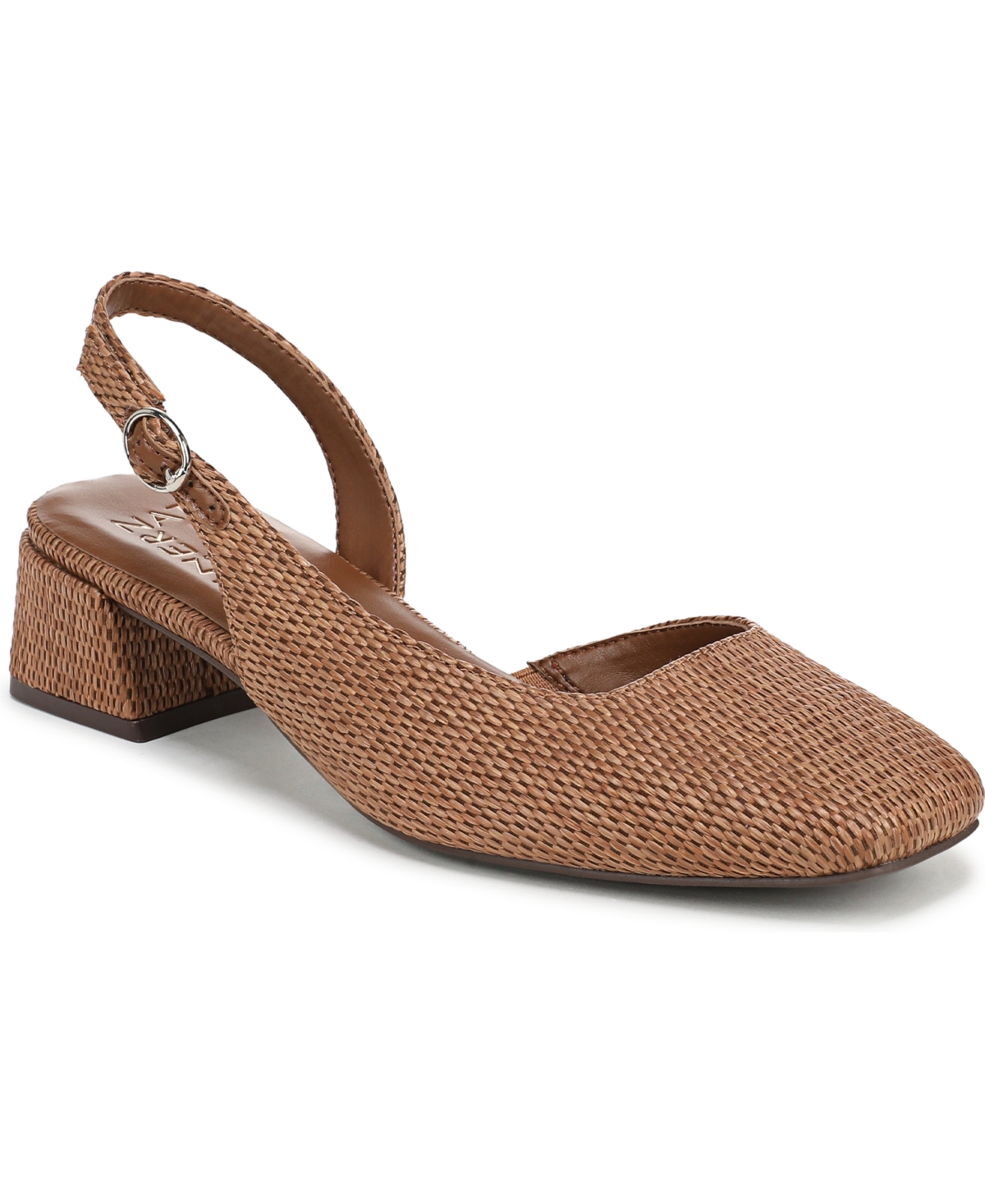 Click here for Naturalizer Jayla Mid-Heel Square Toe Slingback Pu... prices