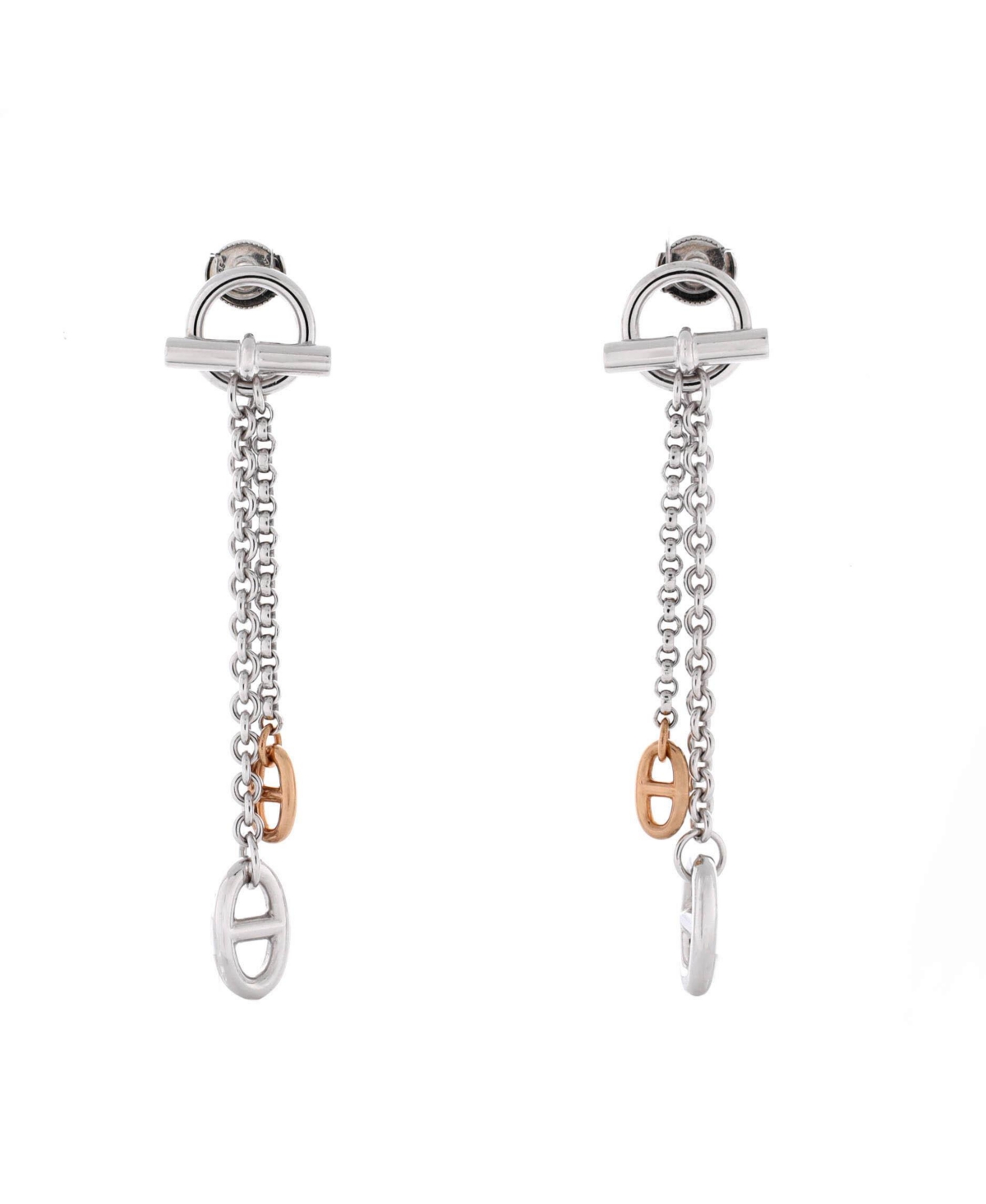 Click here for Pre-Owned HERMES New Farandole Drop Earrings - 18k... prices