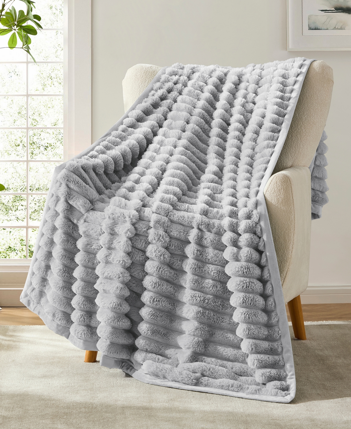 Click here for Nestl Ultra Plush Raschel Mink Blanket  Twin/Full... prices