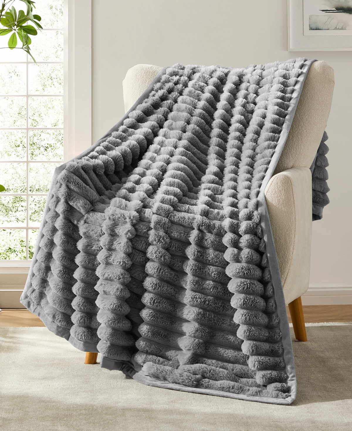 Click here for Nestl Ultra Plush Raschel Mink Blanket  Twin/Full... prices