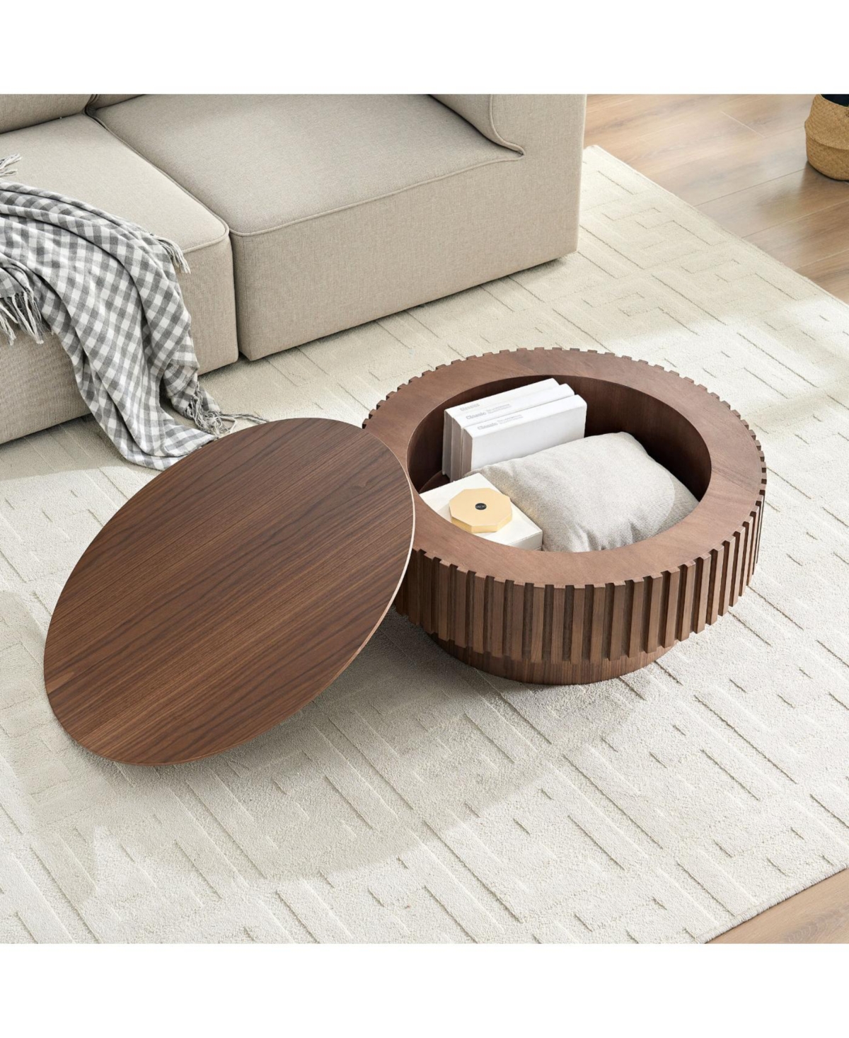 Click here for Streamdale 31.49" Round Coffee Table with Sto... prices