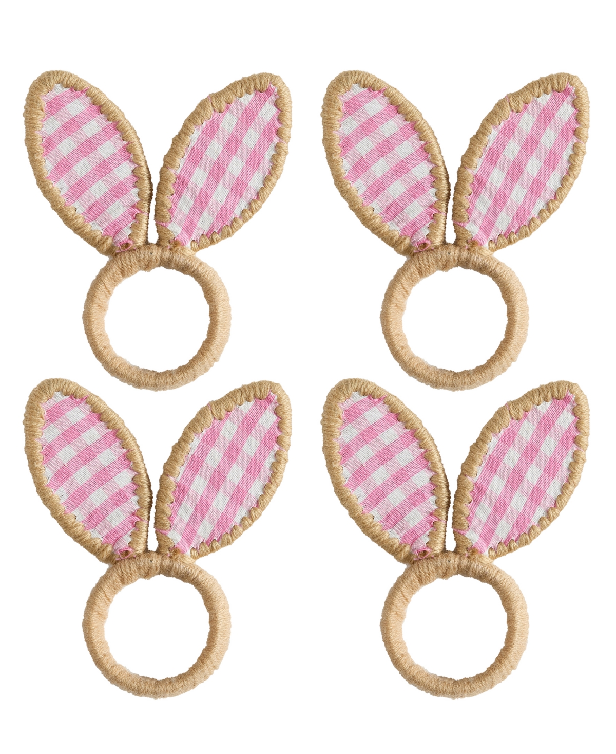 Click here for Elrene Bunny Ear Napkin Rings  Set of 4 - Pink prices