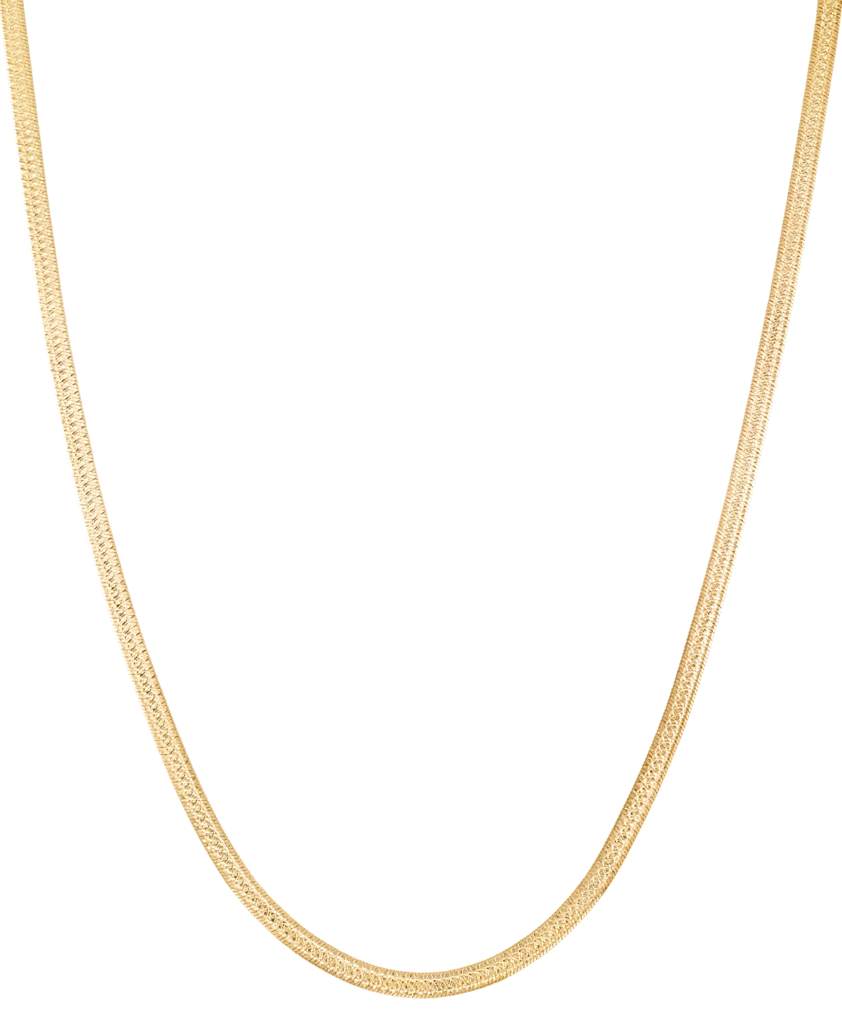 Click here for Macys Diamond Cut Herringbone Extender Necklace in... prices